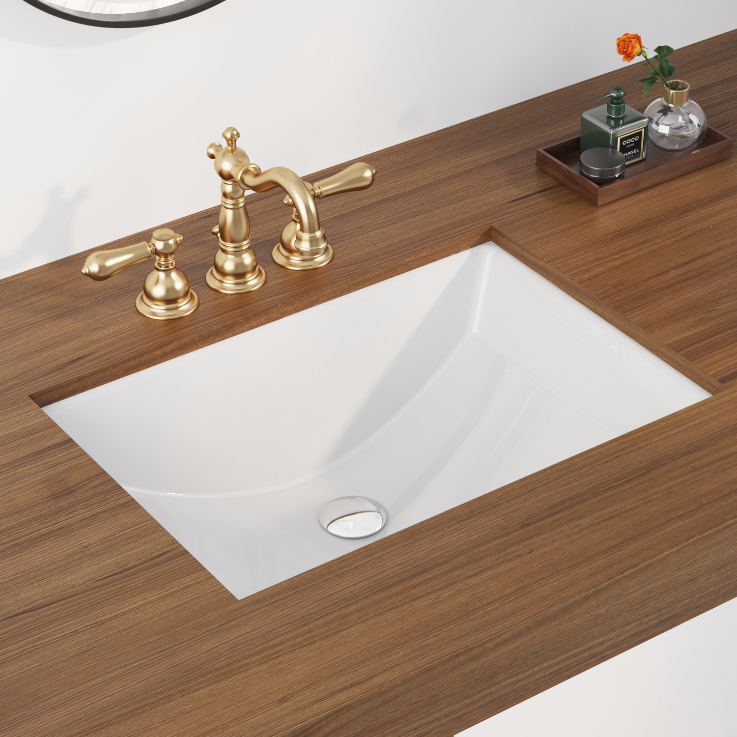 Rectangle Undercounter Bathroom Sinks