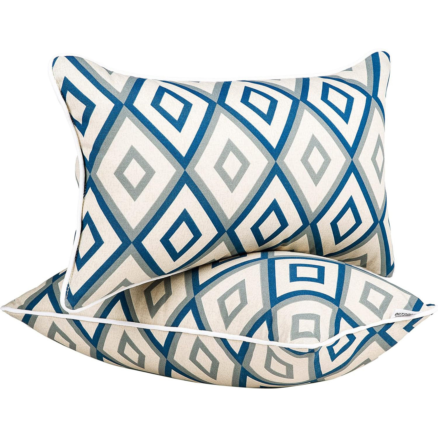 UNITED PILLOW MANUFACTURING Outdoor Pillows Waterproof Set Of 2 Outdoor ...