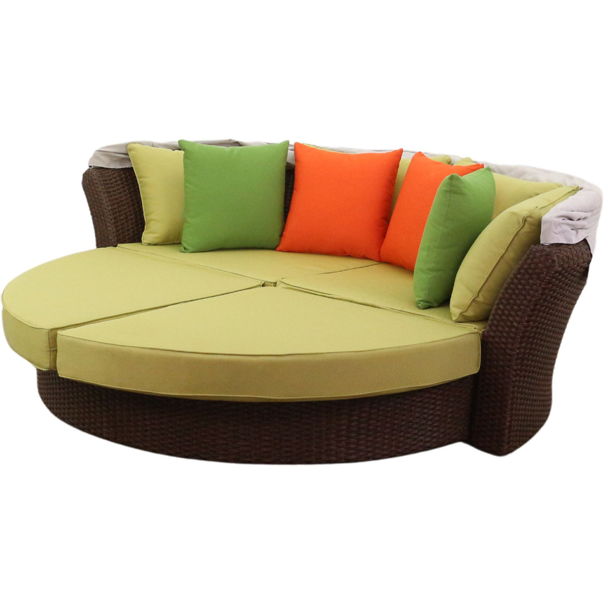 Brayden Studio® Linton Modern Outdoor Expandable Oval Daybed | Wayfair