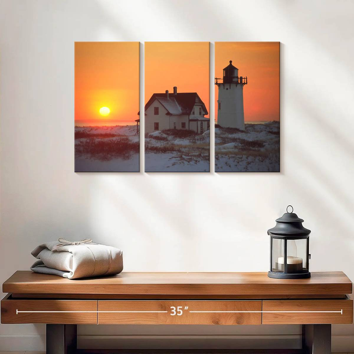 Breakwater Bay Aletra Sunset At Race Point Lighthouse | Wayfair