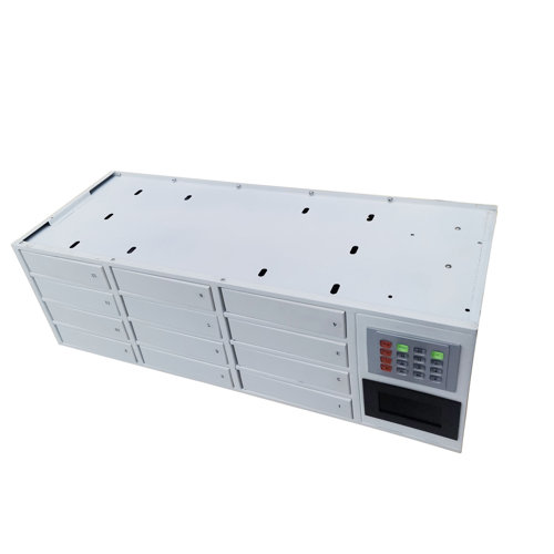 FixtureDisplays 12 Slots Cellphone Locker with Charging Station Keyless ...