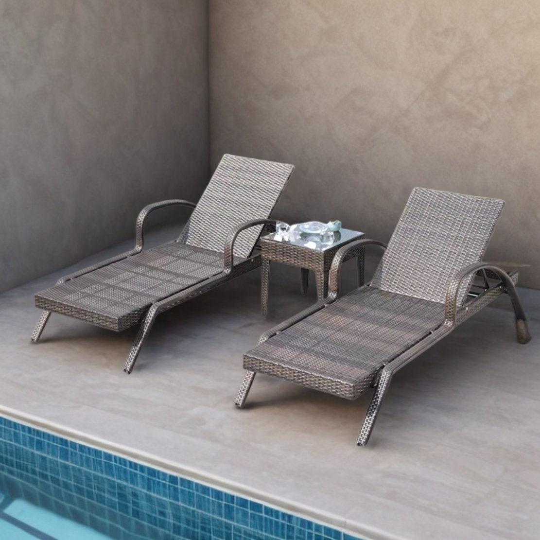 Elegance Furnishings Outdoor Lounge Chair Swimming Pool Beach Chair ...
