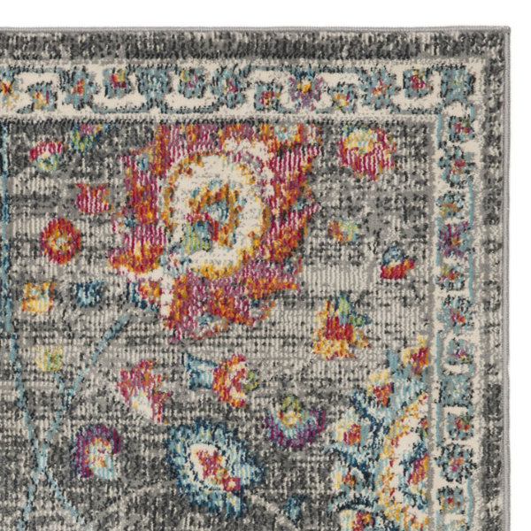 Bungalow Rose Doucet Floral Rug & Reviews | Wayfair