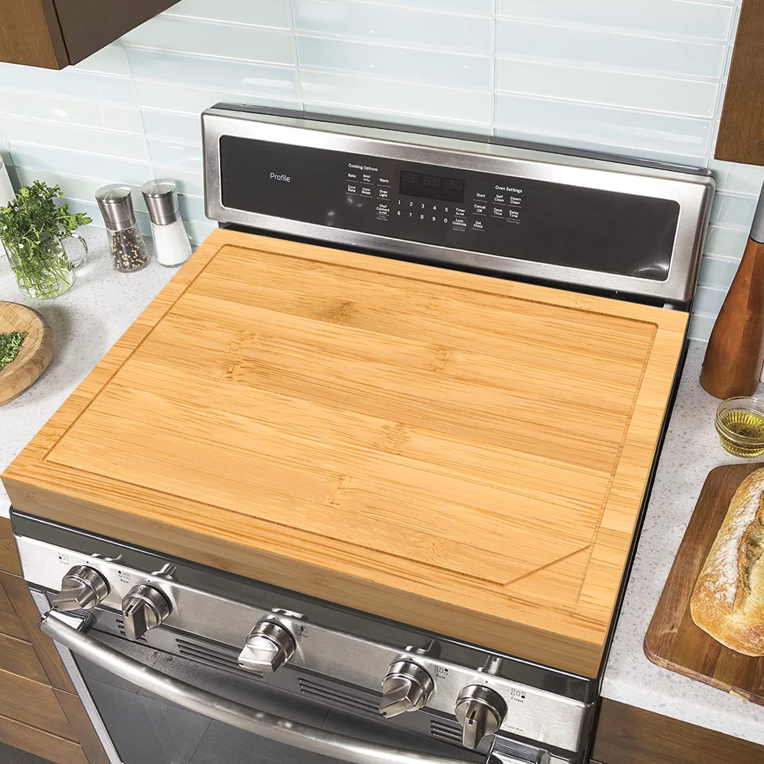 SUNCOAST HARDWARE, LLC Panneau de couvercle de cuisinière pour cuisinière à gaz, couvercle de ...