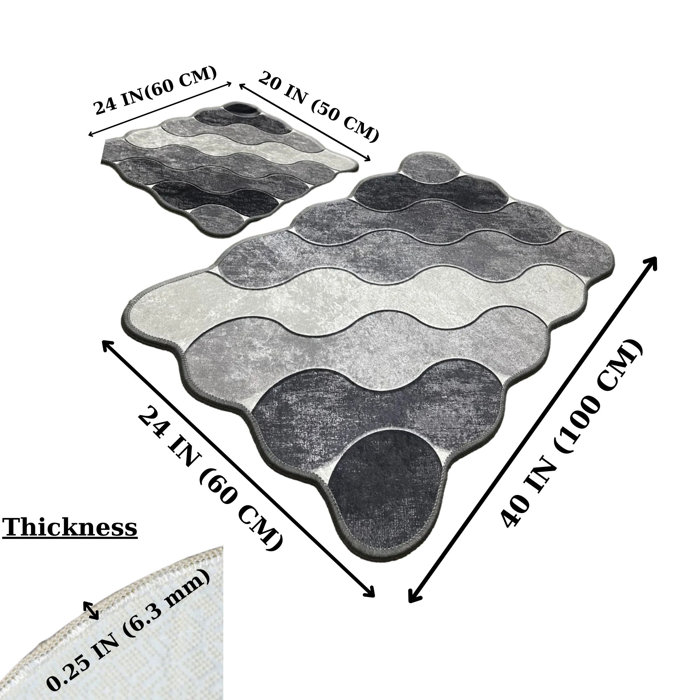 Wrought Studio 2 Piece Bath Rug Set | Wayfair