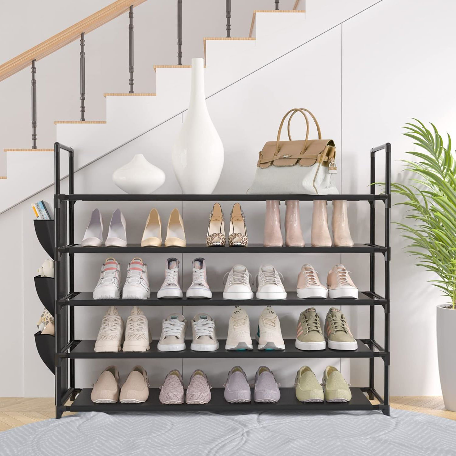 Rebrilliant 25 Pair Stackable Shoe Rack - Wayfair Canada