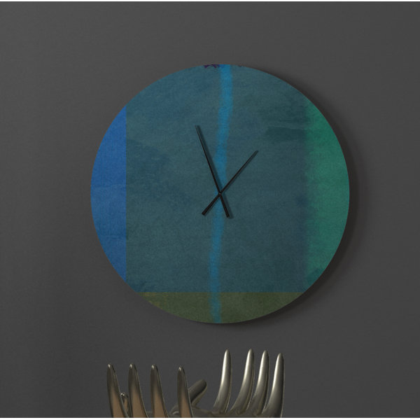 East Urban Home Siobhan Metal Wall Clock | Wayfair