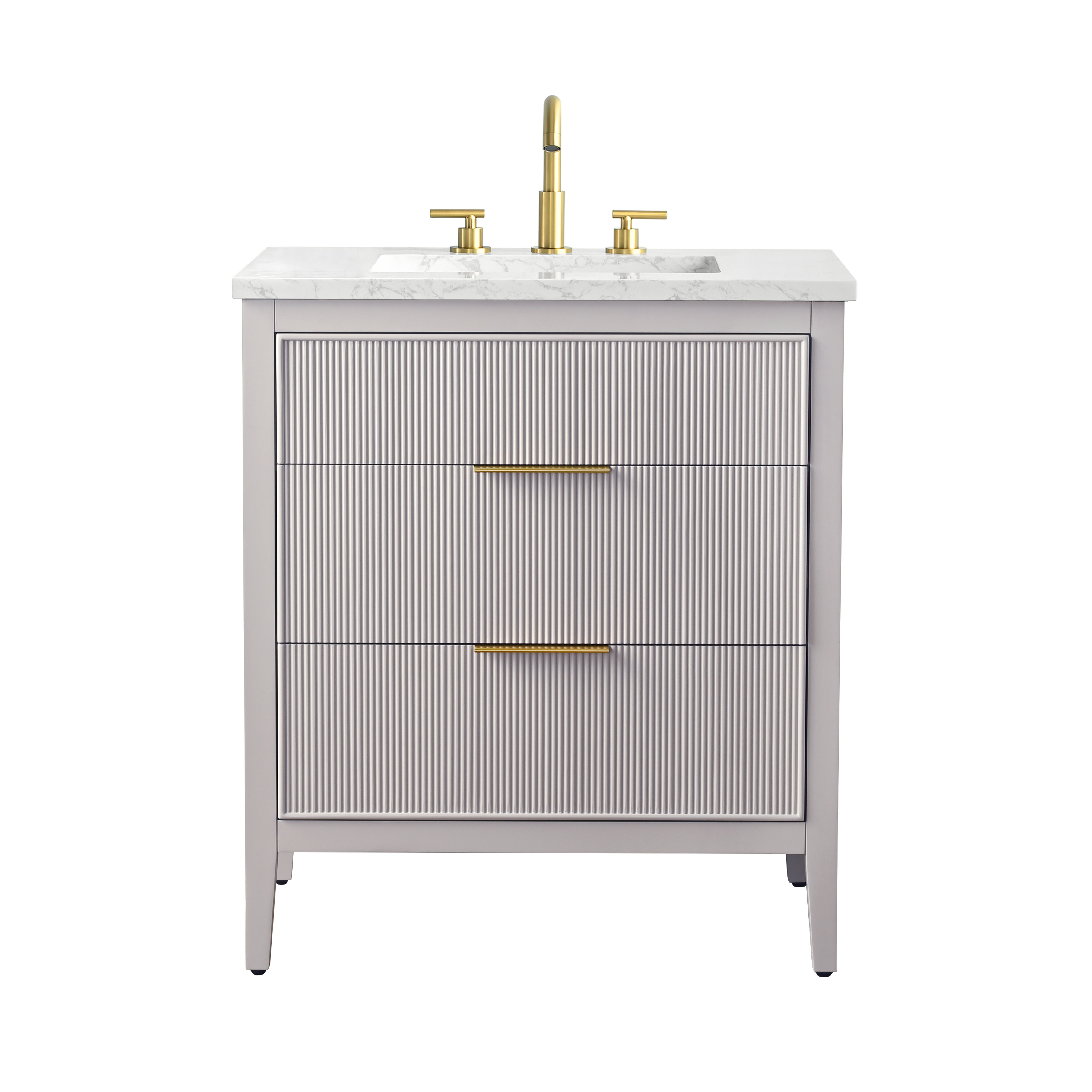 Sudio Design Emma 30'' Single Bathroom Vanity with Engineered Stone Top ...