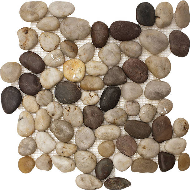 Parvatile Random Sized Pebble Tile in Yellow | Wayfair