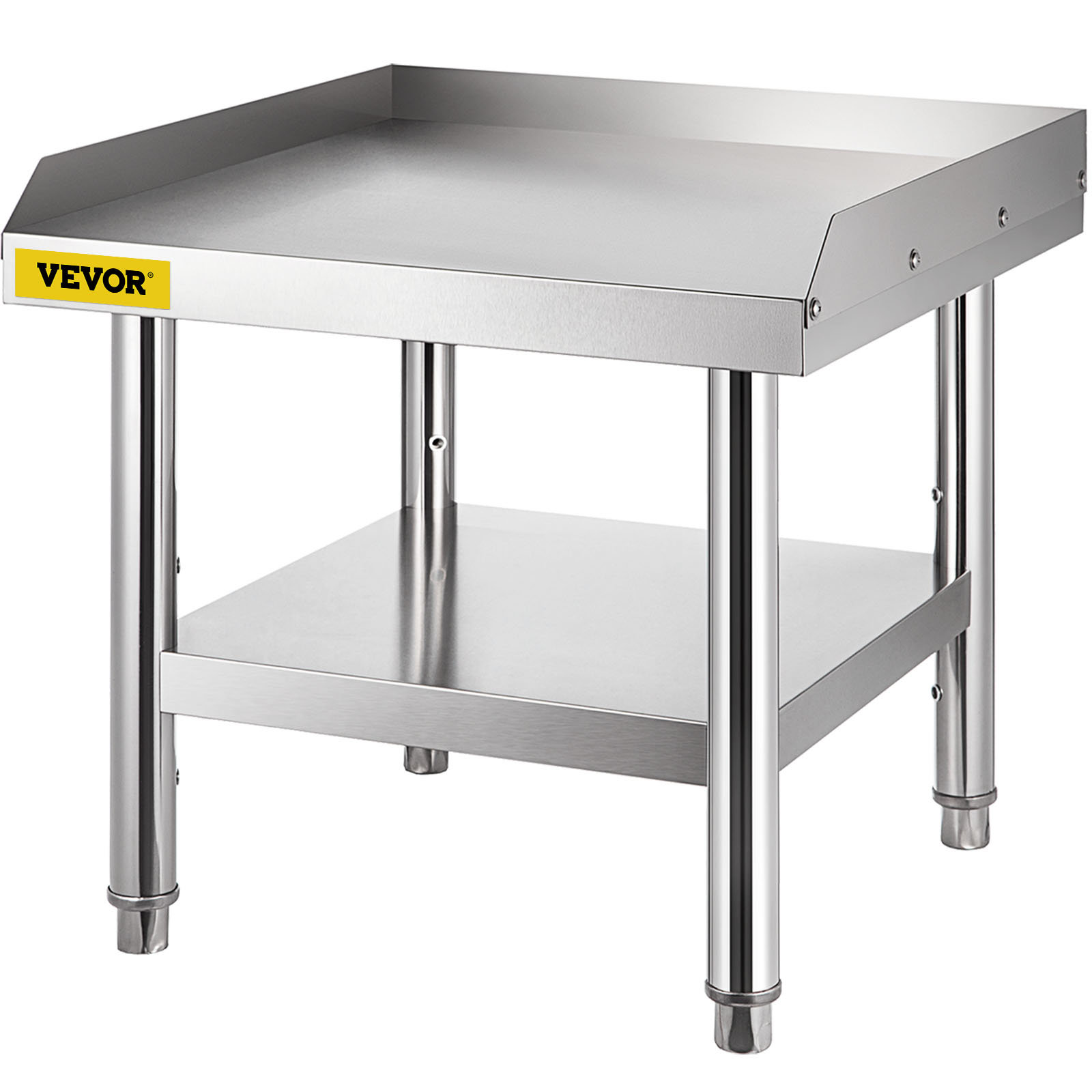 VEVOR Stainless Steel Equipment Grill Stand, 24" X 24" Stainless Table ...