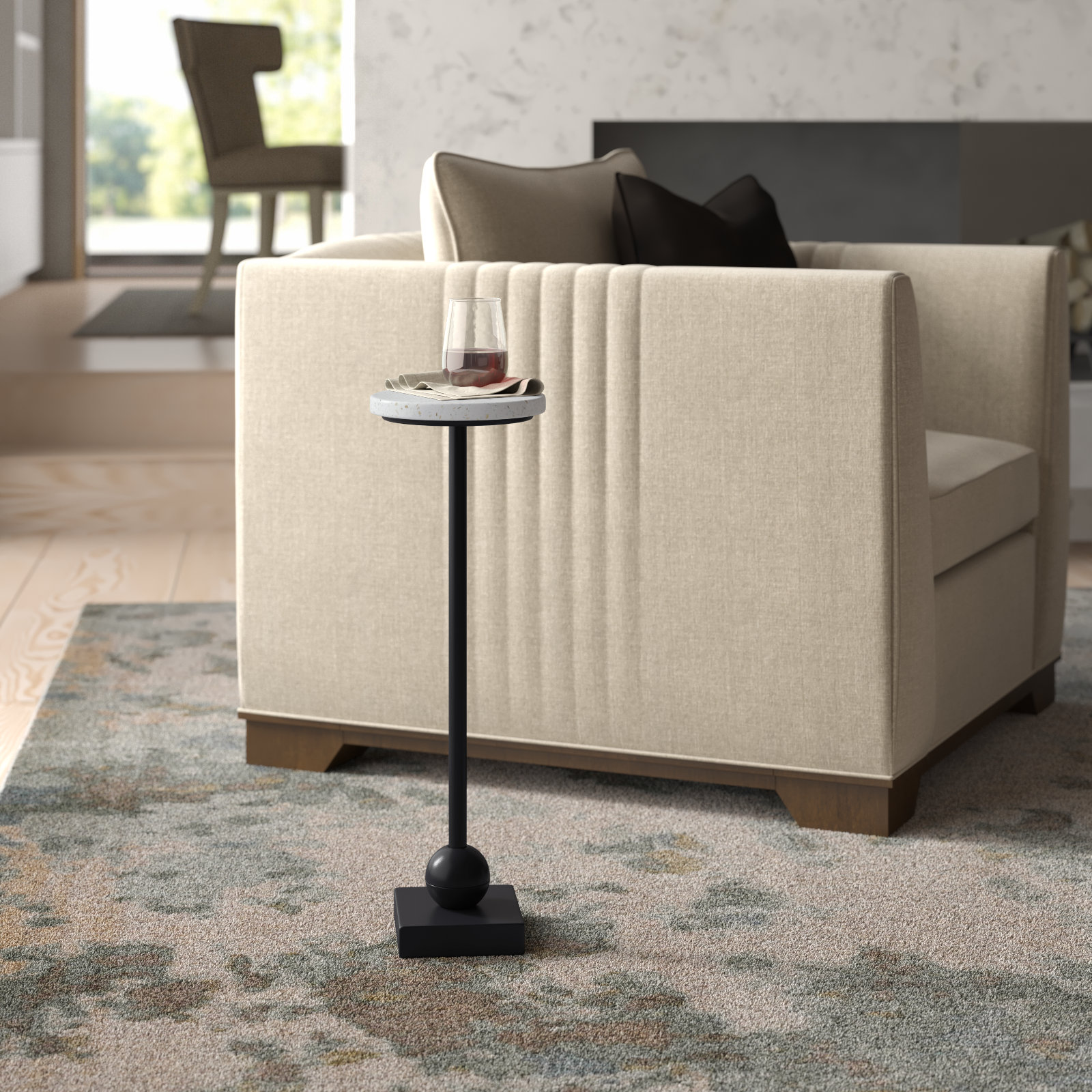 Wade Logan® Augello Stone Pedestal End Table & Reviews - Wayfair Canada