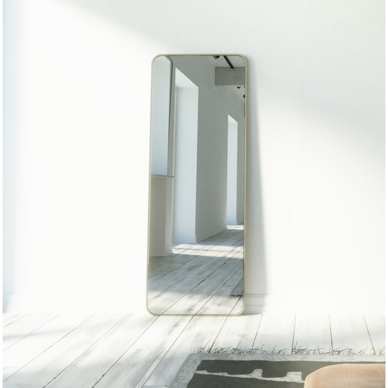 Glass Warehouse Trinity 24 in. x 67 in. Square Radius Mirror & Reviews ...