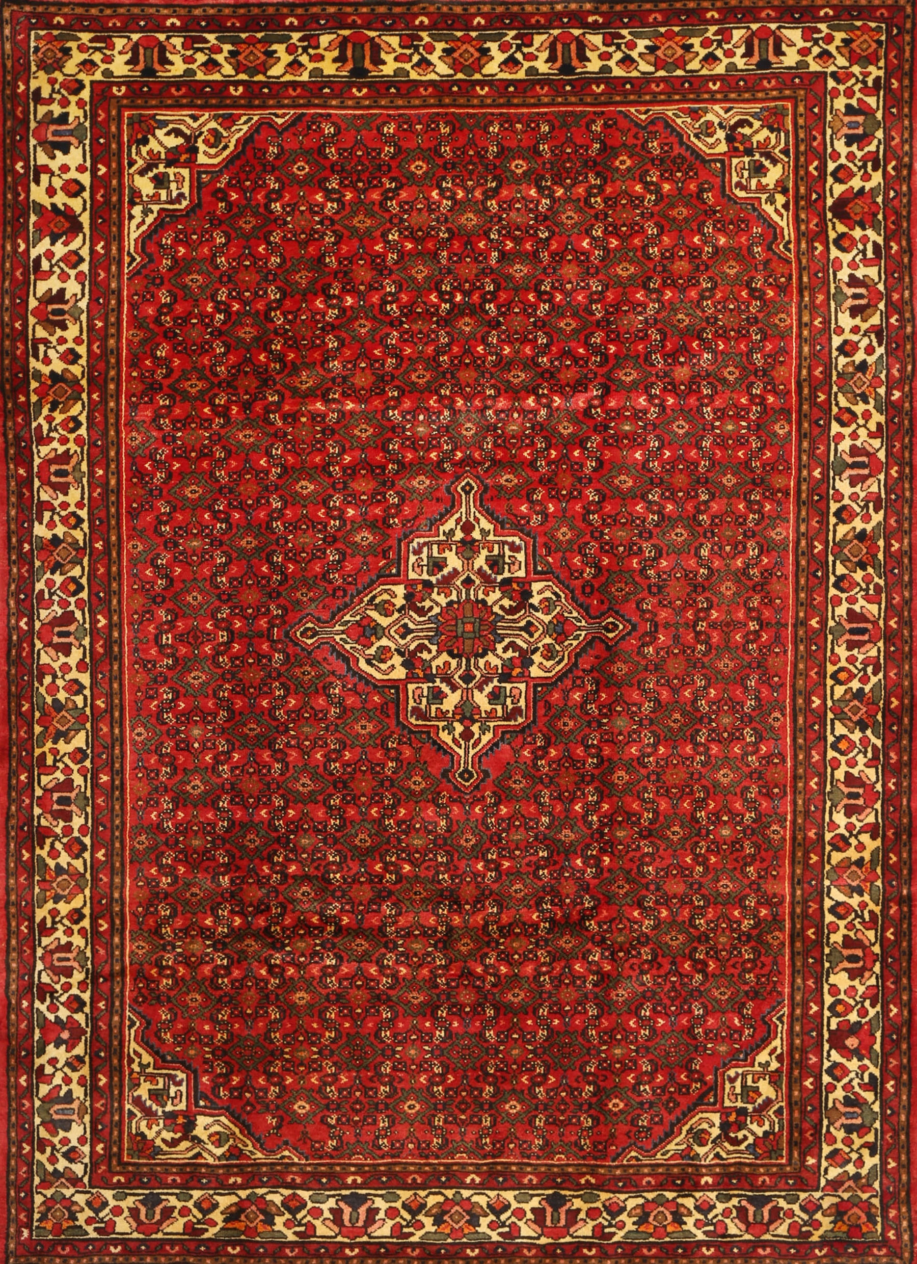 Hokku Designs Cartwell Hand-Tufted Wool Red Area Rug | Wayfair