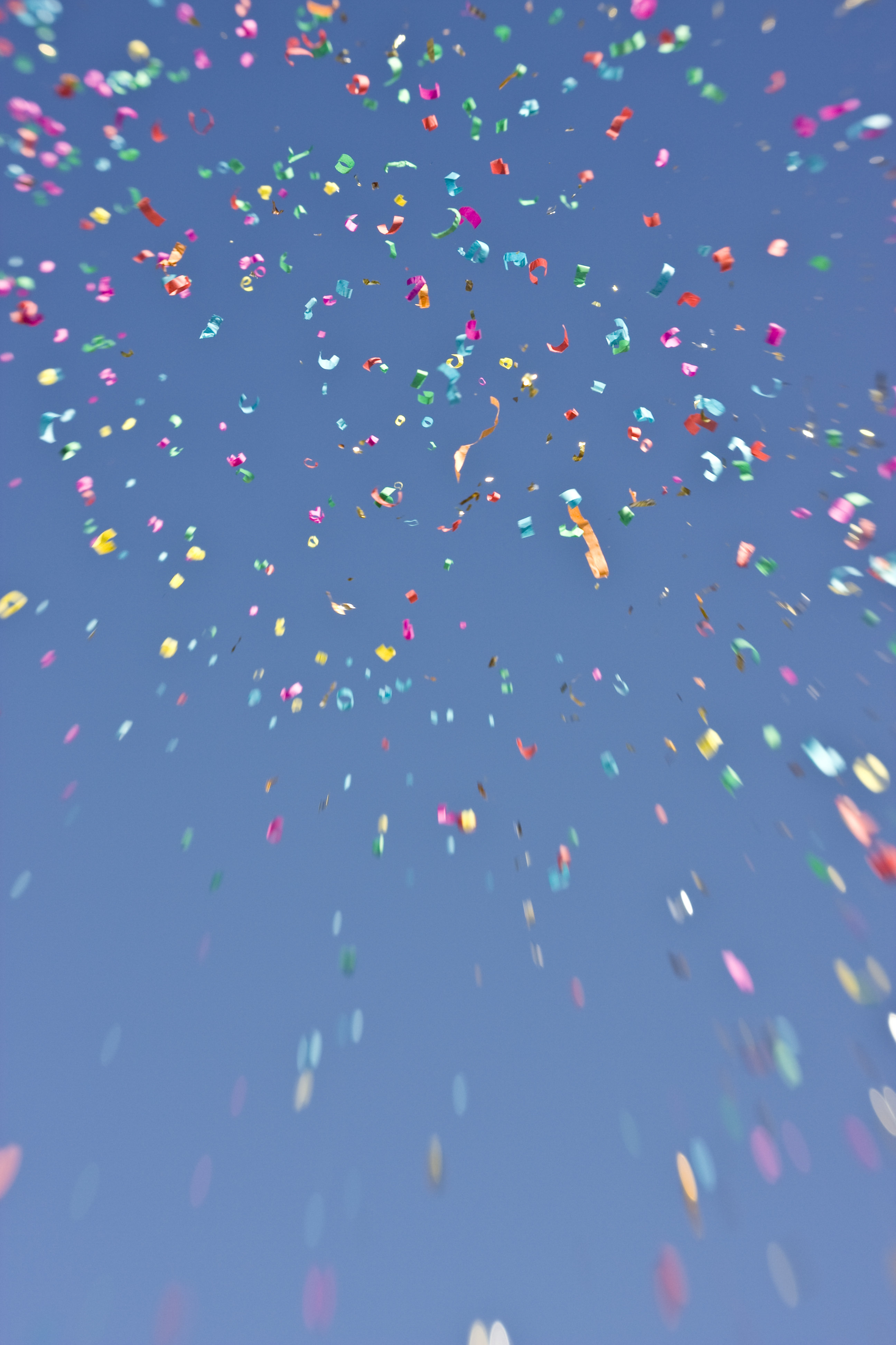 Ebern Designs Confetti Celebration - Wrapped Canvas Photograph | Wayfair