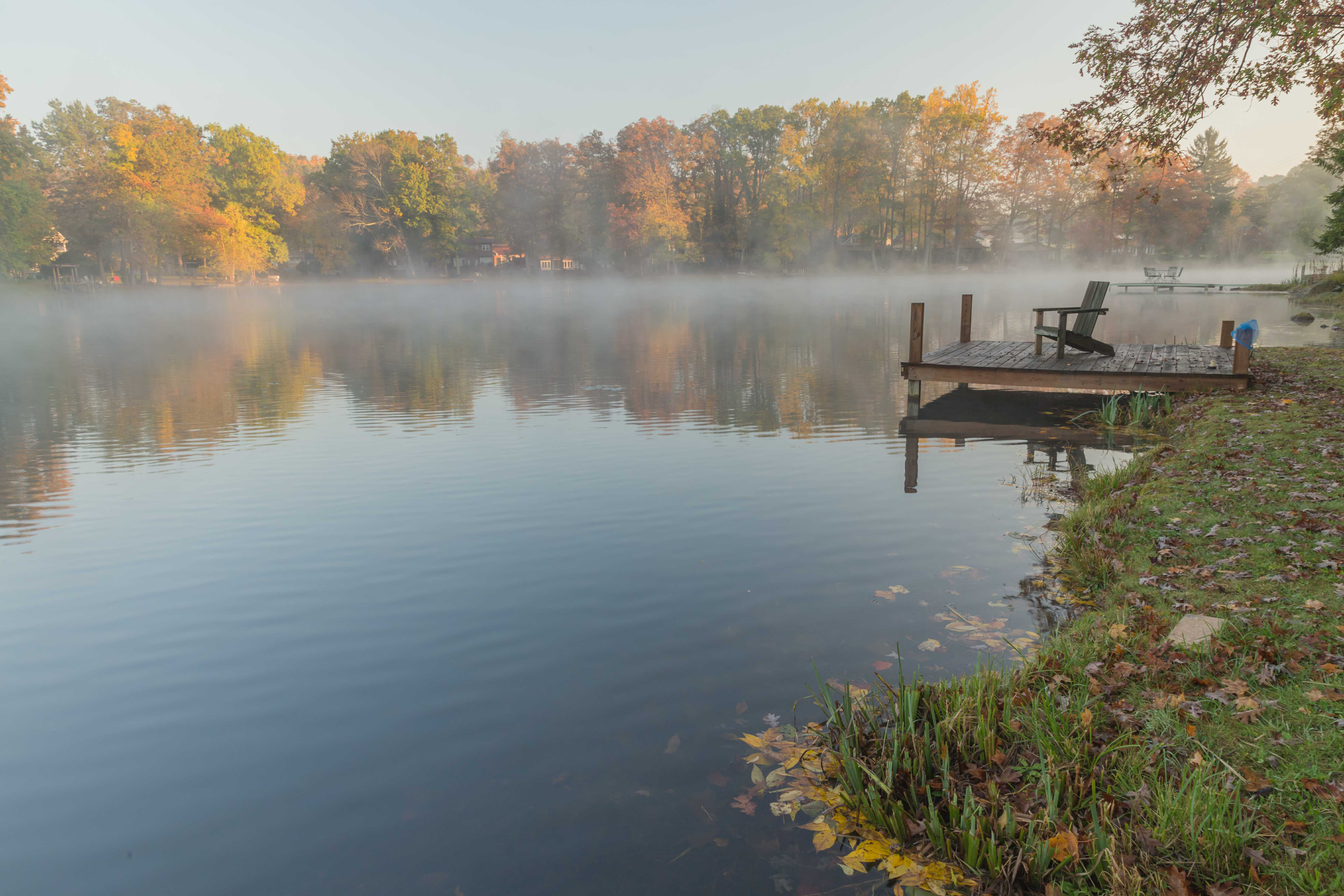 Millwood Pines Rock Lake, West Virginia - Wrapped Canvas Photograph ...