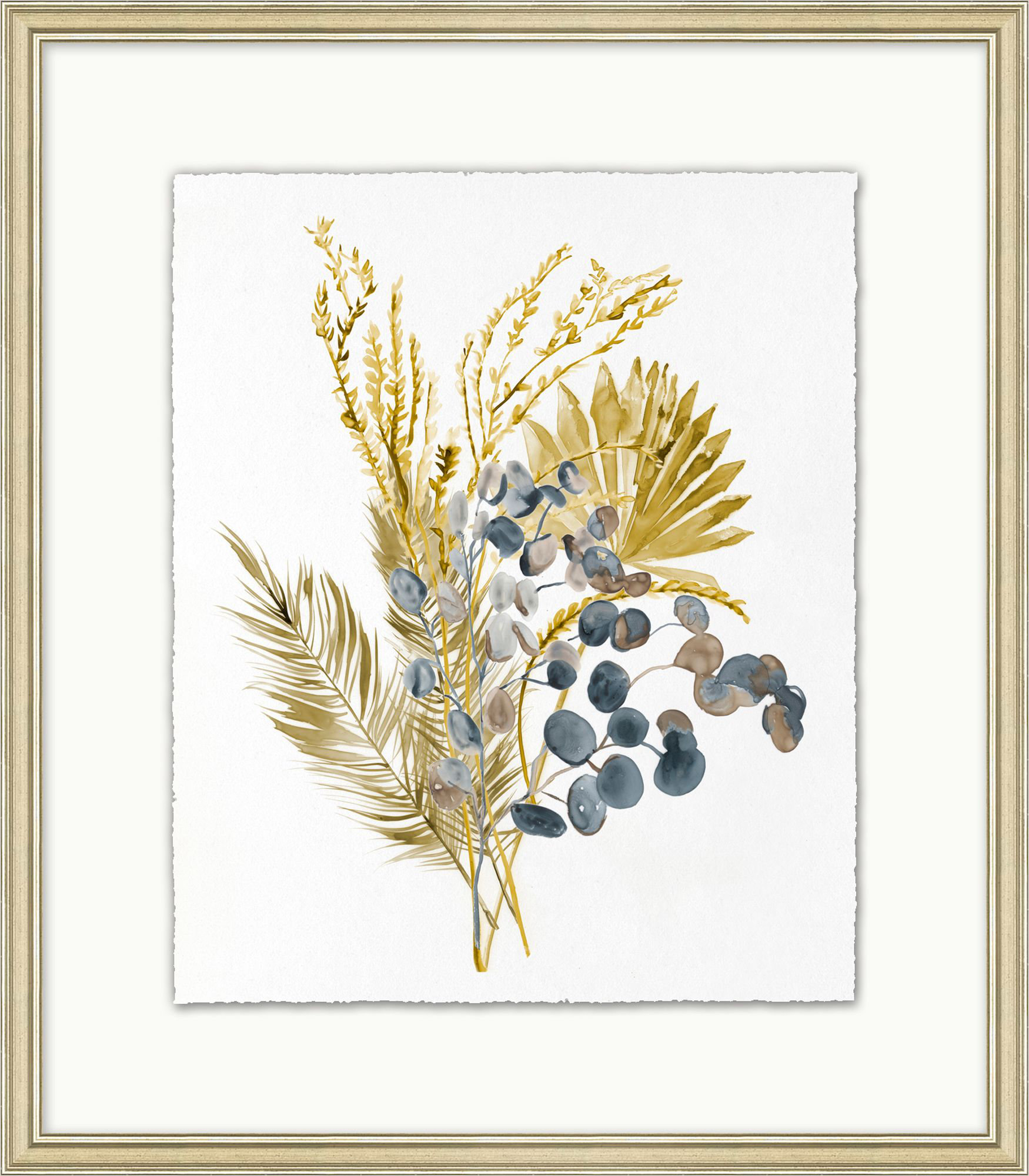 Wendover Art Group Pampas Posy 4 - Single Picture Frame Print | Wayfair