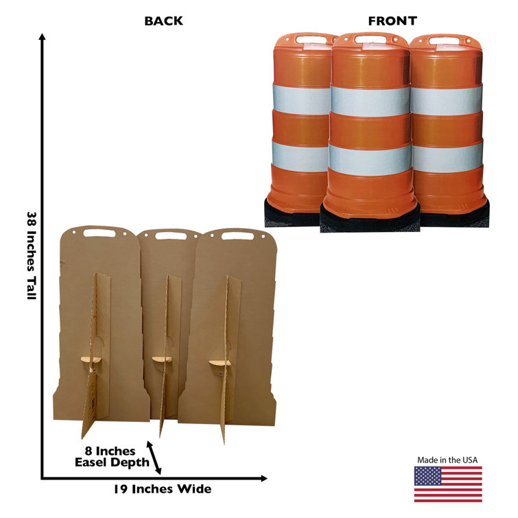 Advanced Graphics Tonneau en carton Construction Barrels - Wayfair Canada