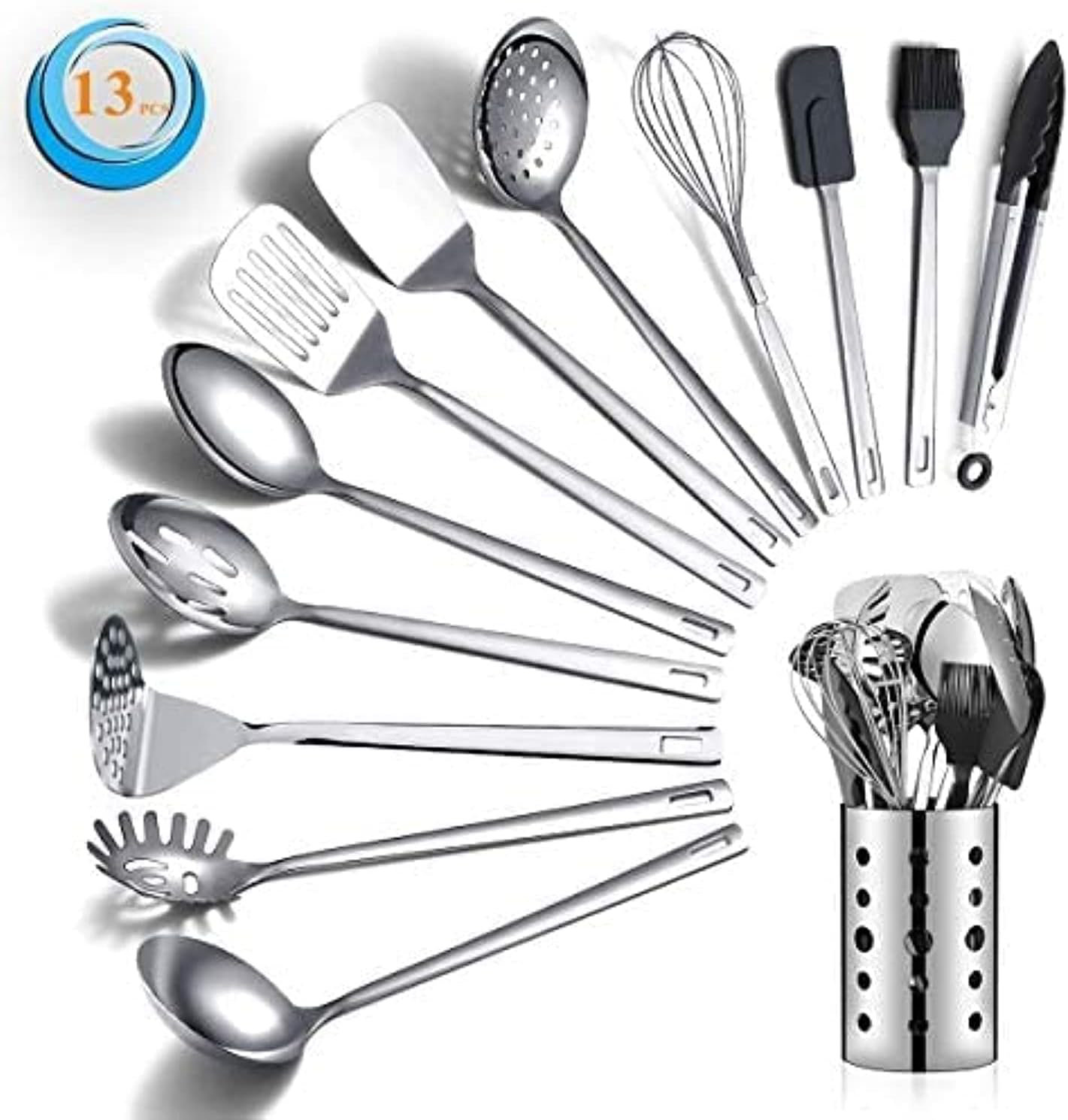 ASA 13 Pieces Kitchen Utensils Set, Kitchen Tools Set with Utensil ...