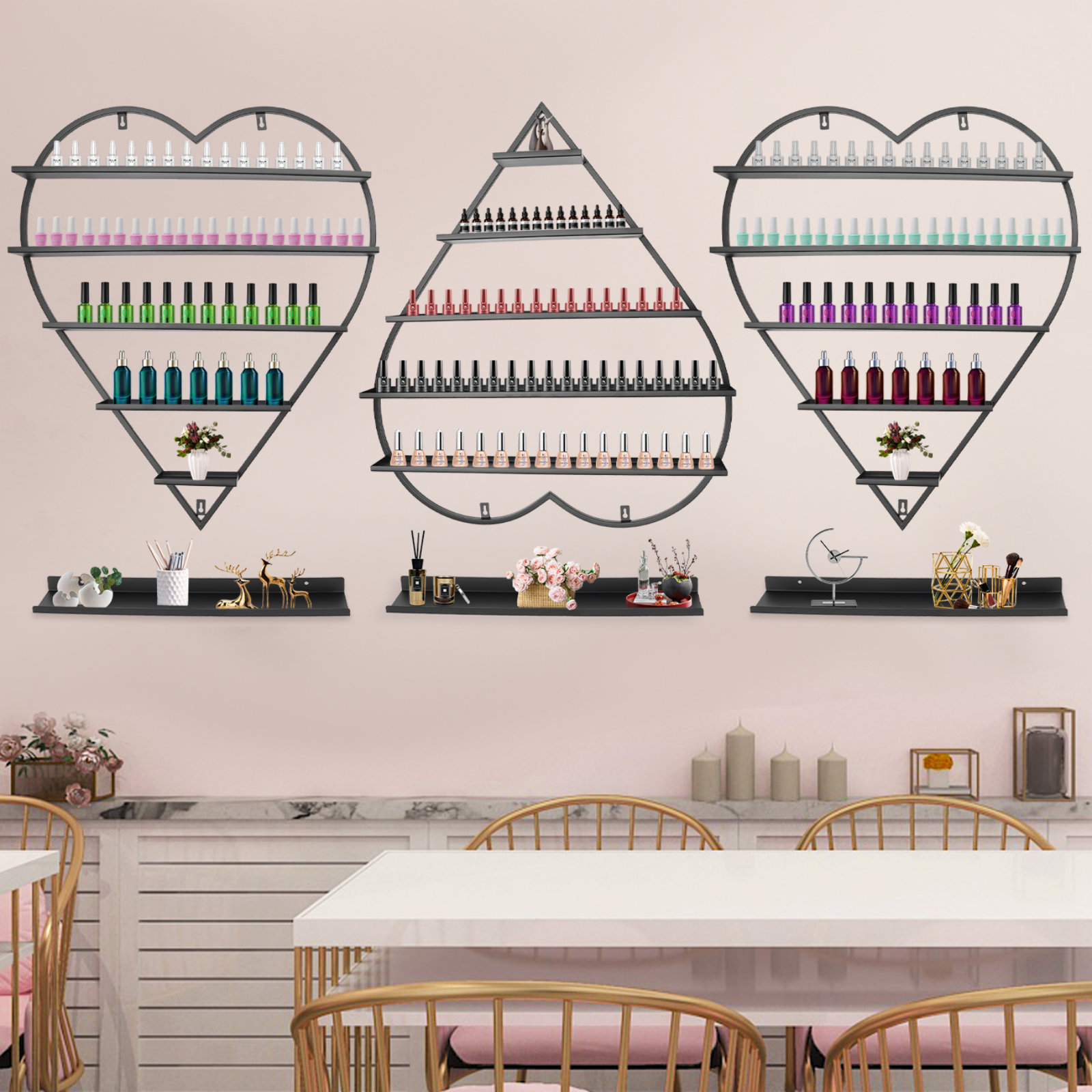 Hokku Designs Lamiyah Metal Makeup Organizer | Wayfair