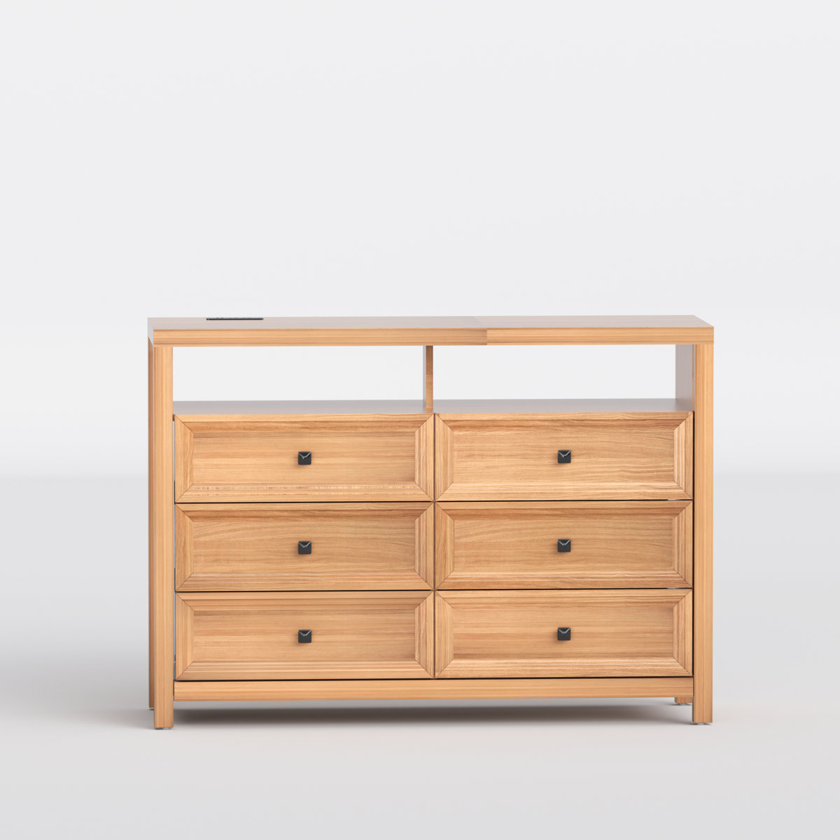 Charlton Home® Geonte 6-Drawer Dresser 47"W Double Dresser, Heavy-Duty ...