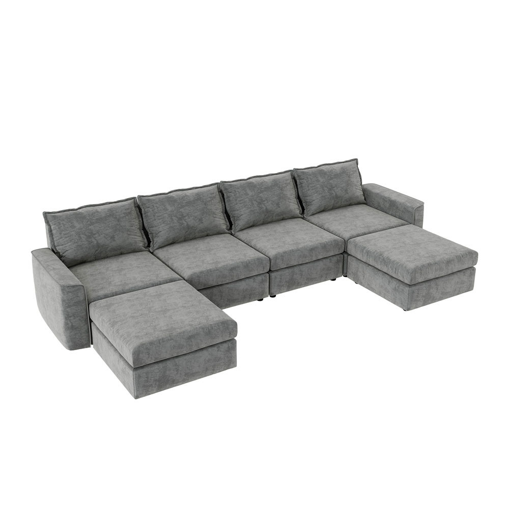 Hokku Designs Deserae Modern Sectional Sofa Modular Couch Set Modular ...