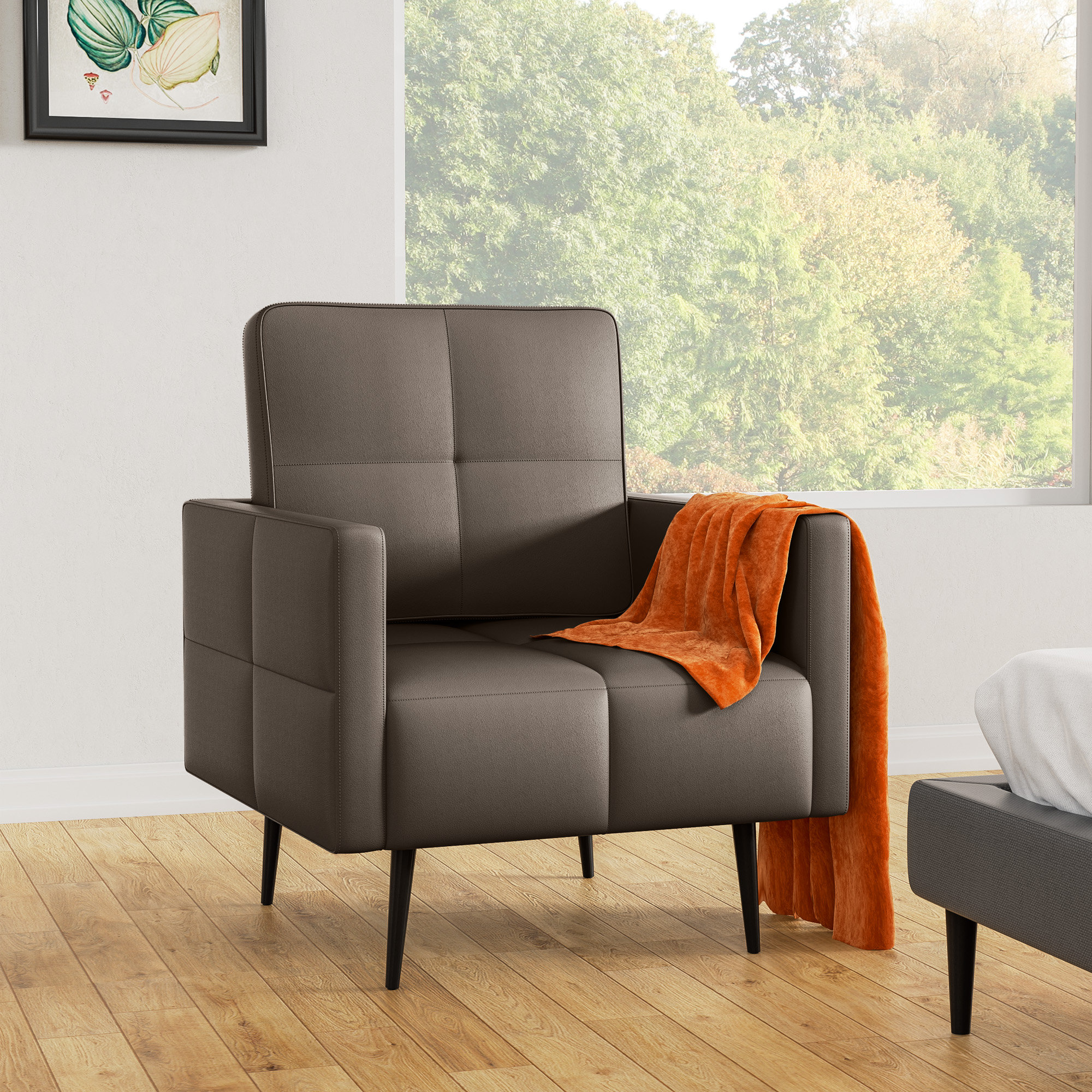 George Oliver Gaster 28.3" W Tufted Club Chair | Wayfair