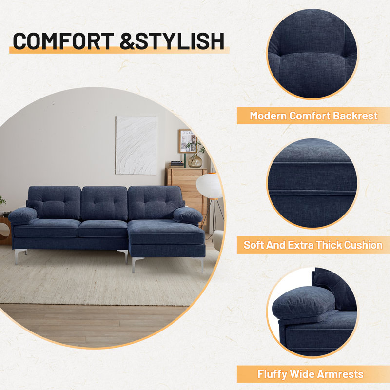 Mercer41 Premont 83'' & Reviews | Wayfair