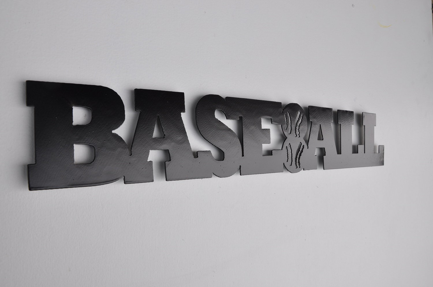 Zoomie Kids Metal Baseball Word Wall Décor "& Reviews" | Wayfair