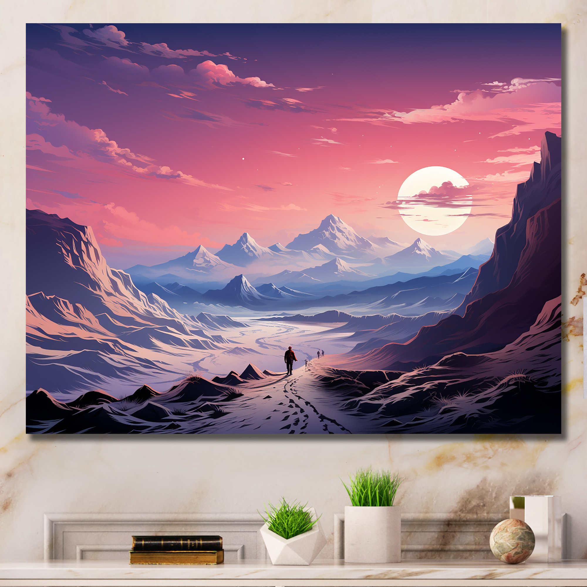 Foundstone™ Space Desert Dreamscape Roseate Sky II - Space Landscapes ...