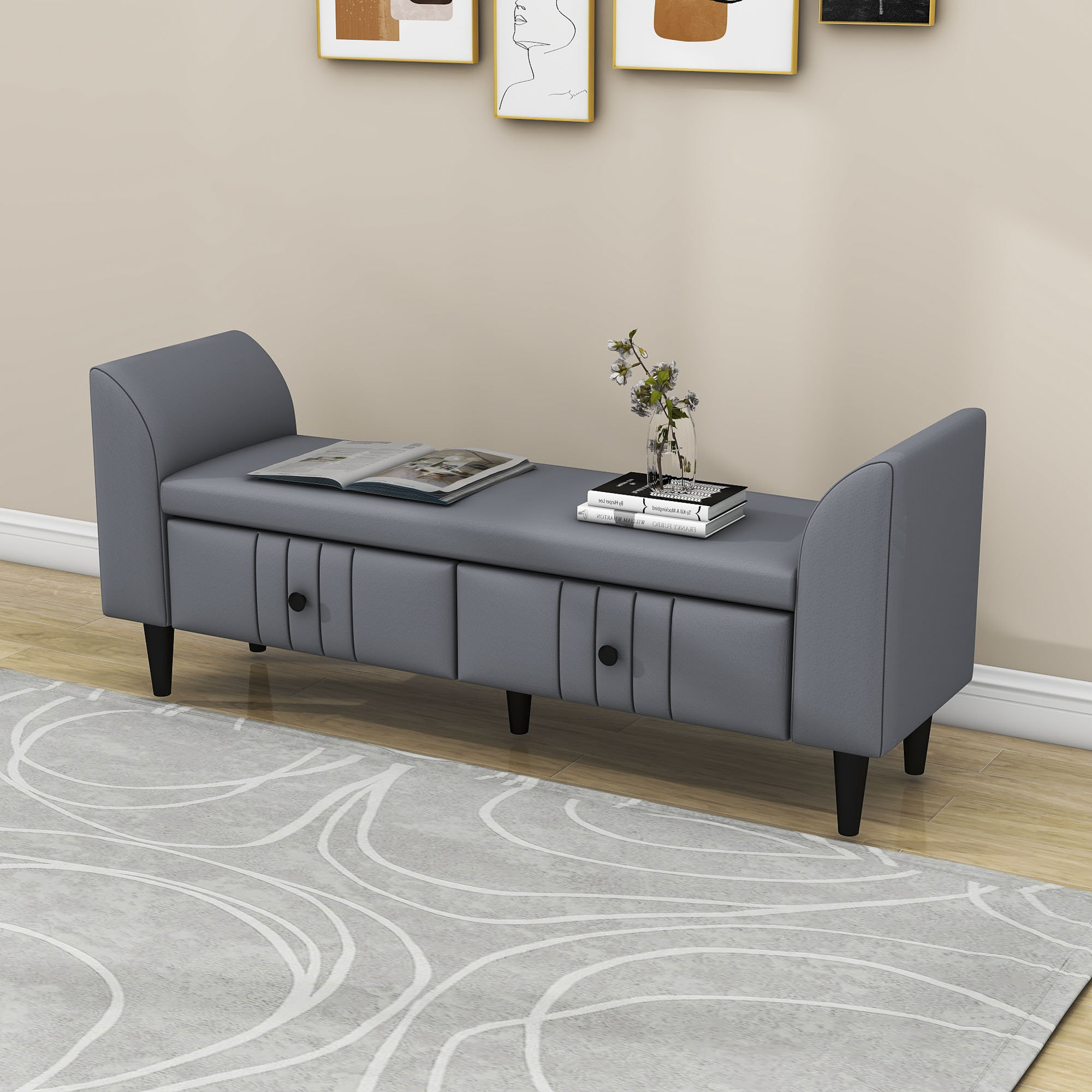 Latitude Run® Manufactured Wood Office Bench | Wayfair