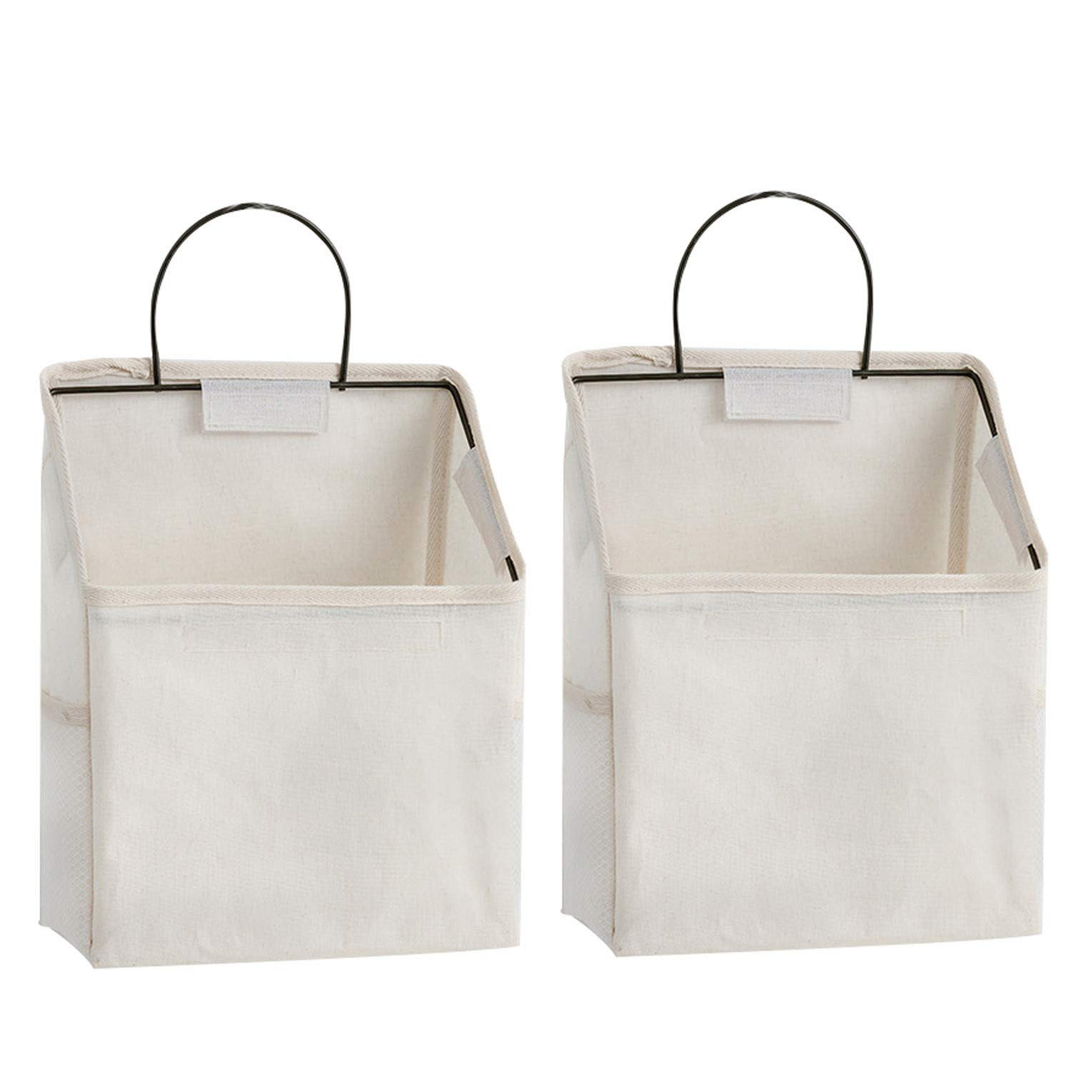 Rebrilliant 2 Pcs Wall-Hanging Storage Bags, Desktop Organizer Basket ...