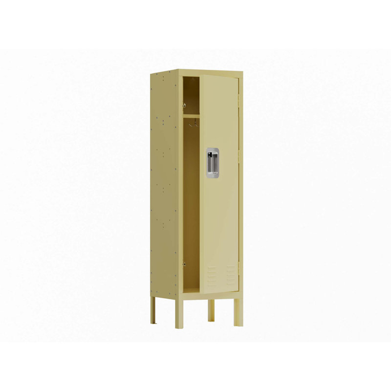 17 Stories Tall Single Metal Locker-Retro Style Storage Cabinet- | Wayfair