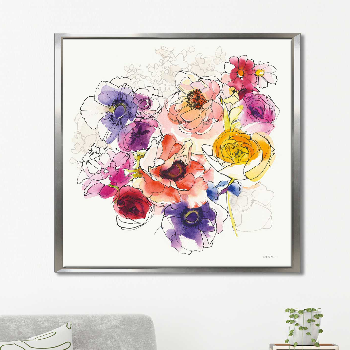 Latitude Run® 'Rainbow Ruffles II' Watercolor Painting Print - Wayfair ...