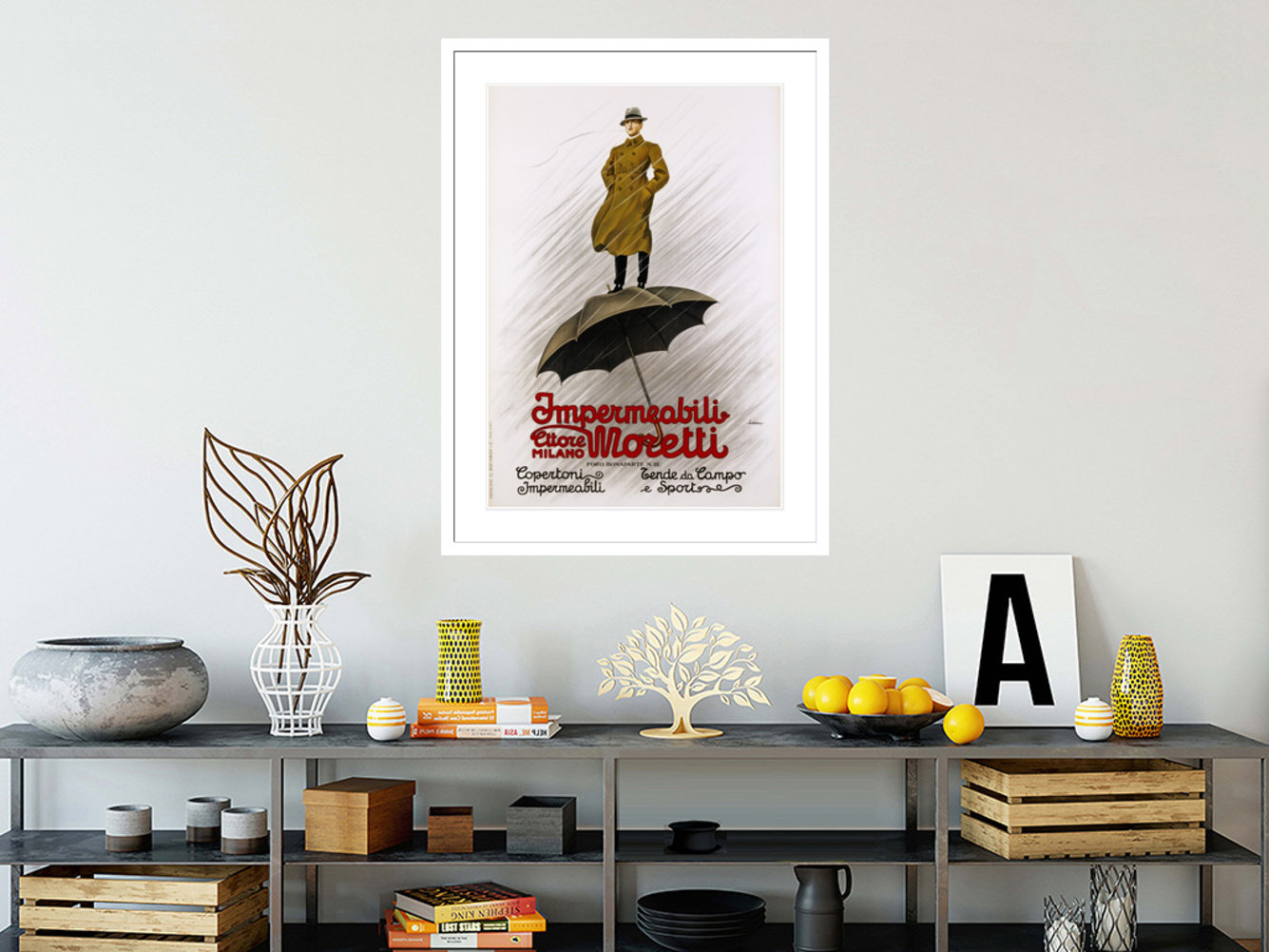 Red Barrel Studio® Impermeabili Moretti Umbrella Poster by Leopoldo ...