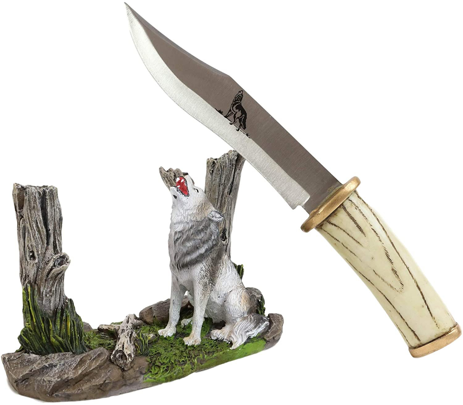 Loon Peak Ebros Moonlight Cries Of The Night Howling Grey Wolf Display ...