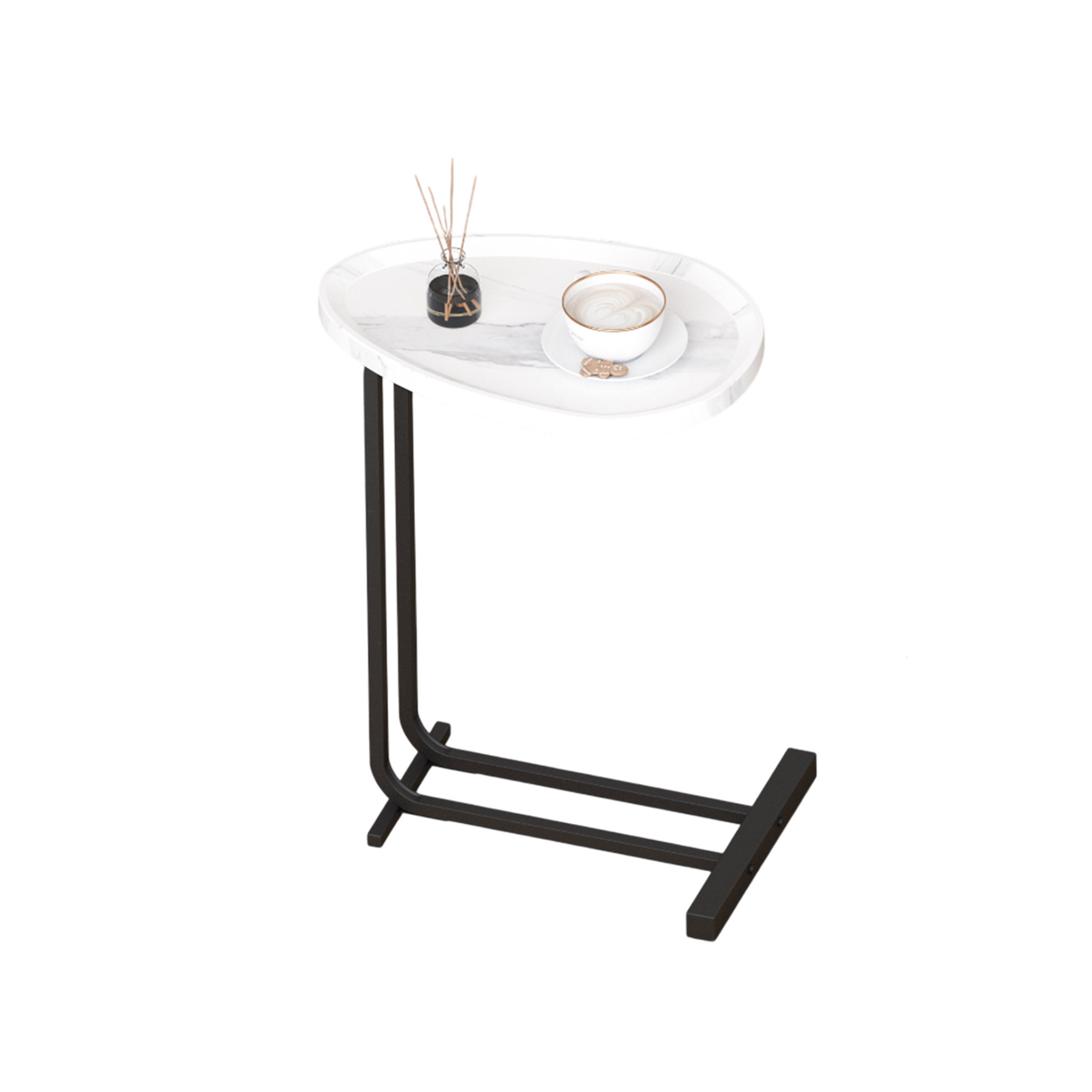 George Oliver C-Shaped Side Table, C Table End Table For Sofa And ...