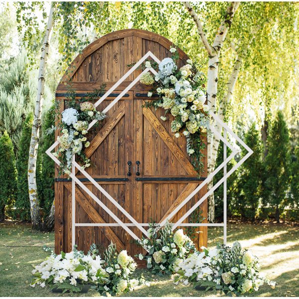 LUVODI Metal Wedding Square Geometric Backdrop Stand & Reviews | Wayfair