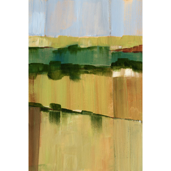 Blue Elephant Pasture Abstract I by Ethan Harper - Painting on Canvas ...