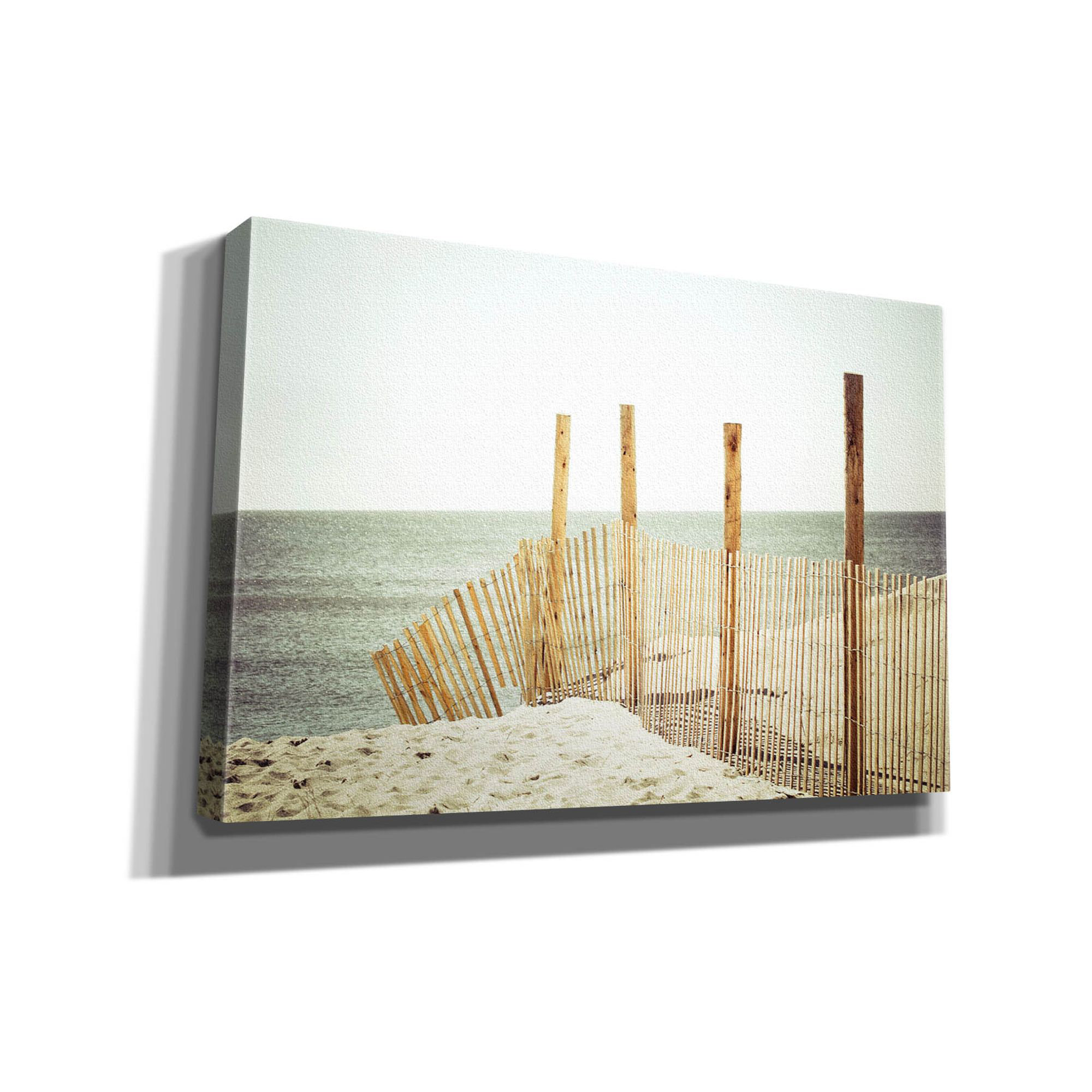 Dovecove 'Wooden Beach Fence' By Jessica Reiss, Canvas Wall Art ...