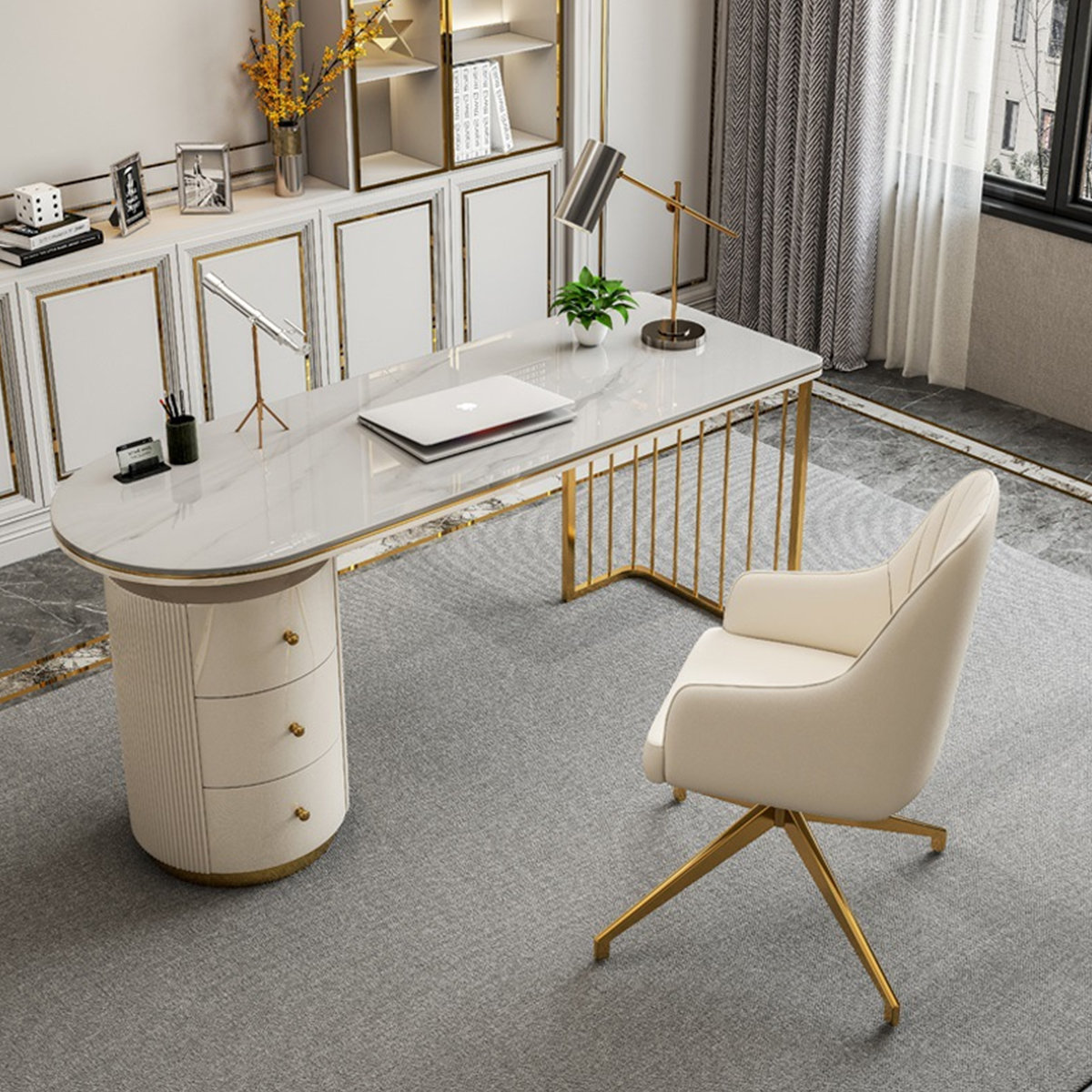 Wardrobe Trendsetter Ensembles de bureau 62,99 po blanc + demi-cercle ...