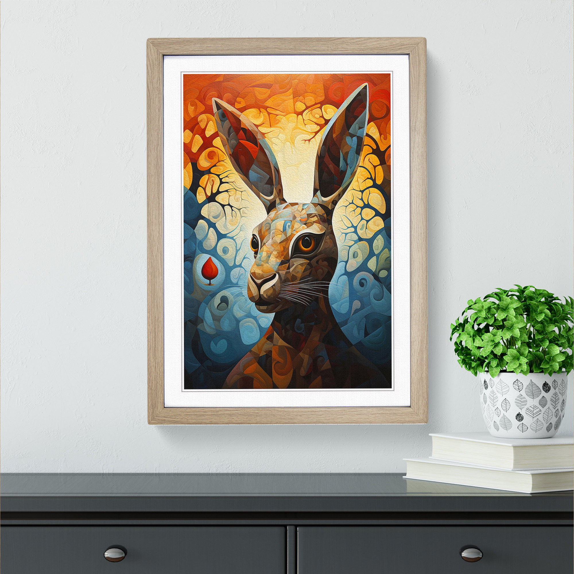 Big Box Art Hare Orphism | Wayfair.co.uk