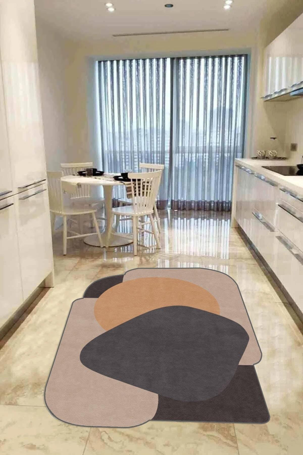 Wrought Studio™ Asymmetric Area Rug with Non-Slip Backing | Wayfair