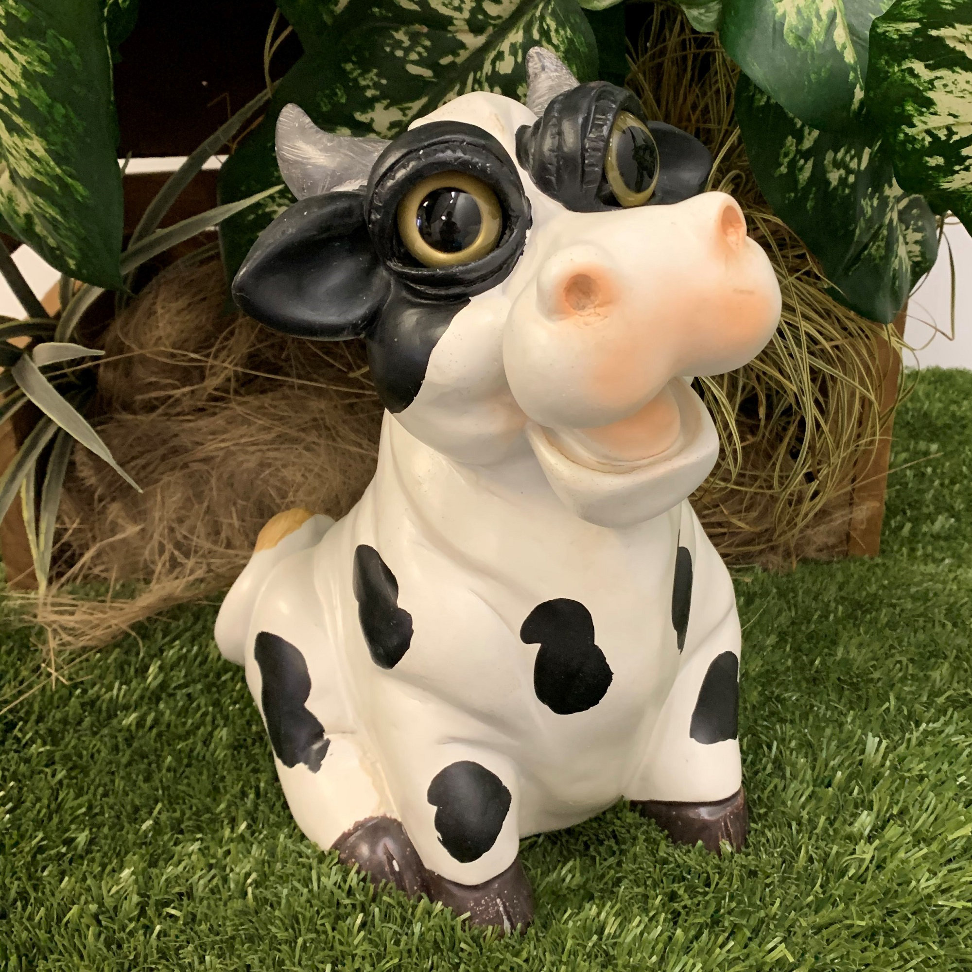 HomeStyles Country Critters Holstein Cow "Harry" Whimsical Garden ...