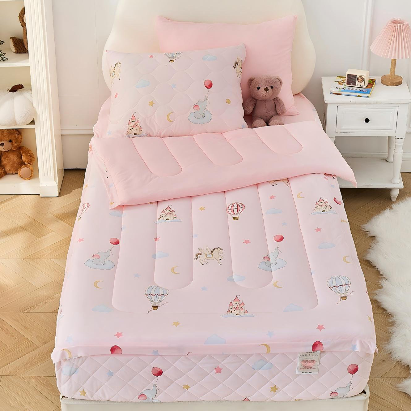 Bestier Twin Size 4Pcs Kids Comforter Sets with Zipper Bedding ...