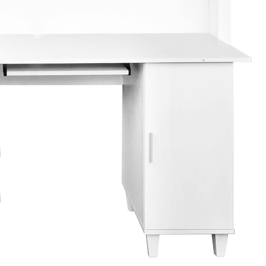 Latitude Run® Multifunctional Wooden L-Shaped Computer Desk with ...