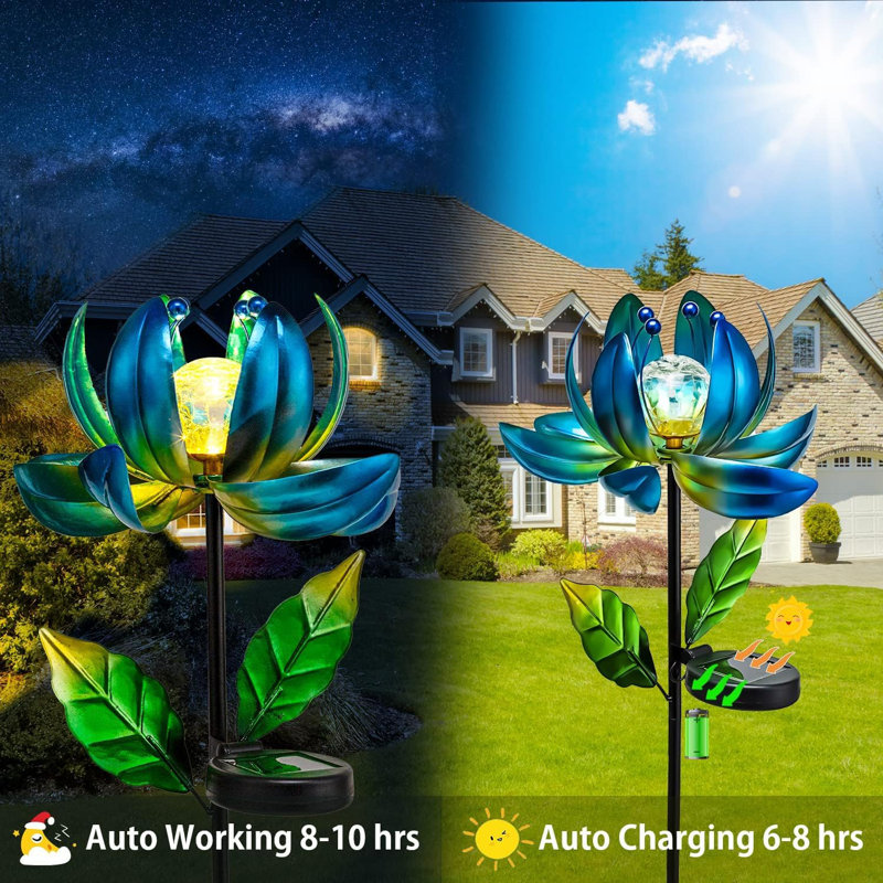 Arlmont & Co. Waterproof Flower Sculpture for Patio Yard | Wayfair