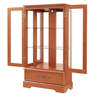 Astoria Grand Lighted Glass Curio Cabinet With Adjustable Shelves ...