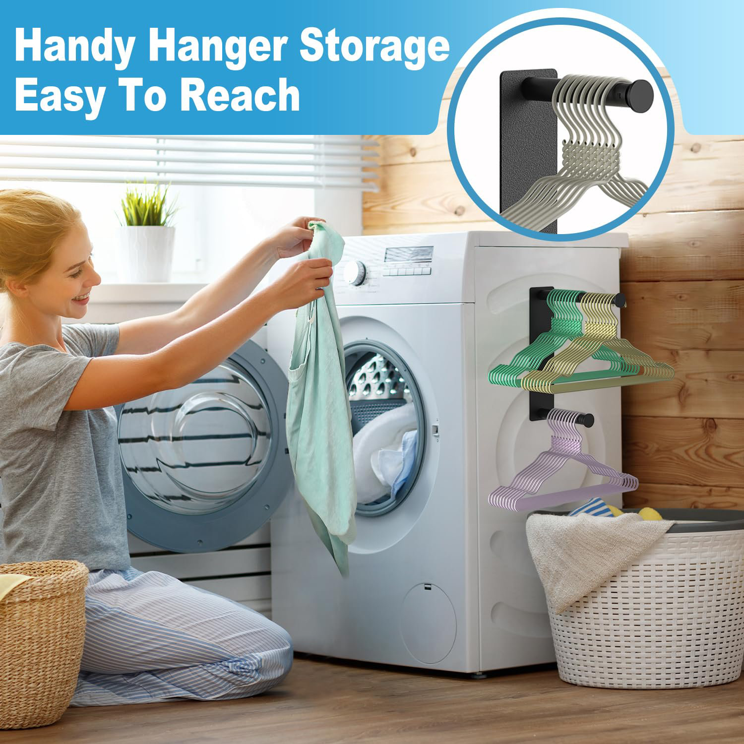 Rebrilliant Hanger Organizer Stacker, Magnetic Hanger Holder ...