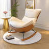 ComfySofa.s Creamy Style Italian Light Luxury Rocking Chair Rocking ...