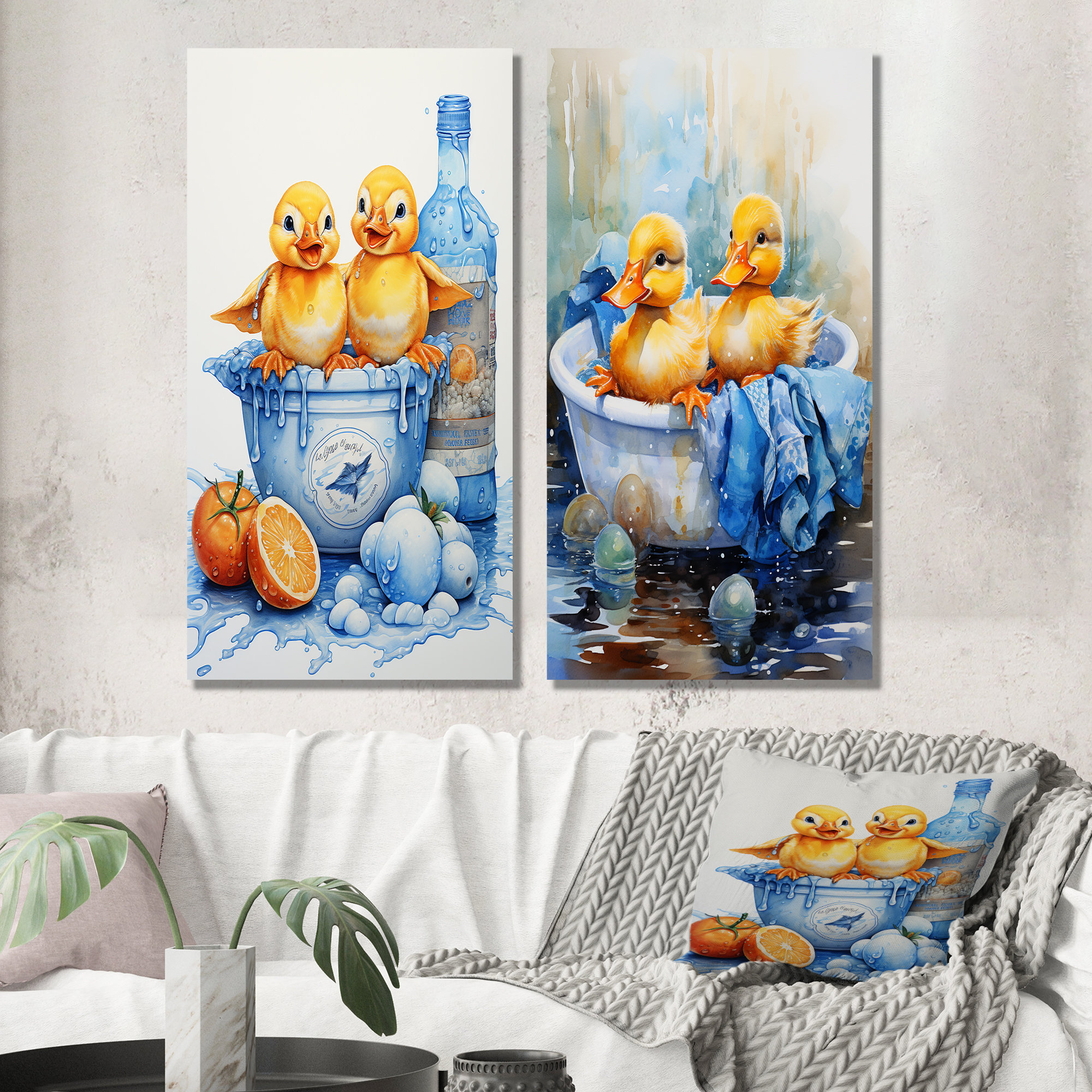 August Grove® Laundry Dancing Duck Detergent II - Laundry Wall Art ...